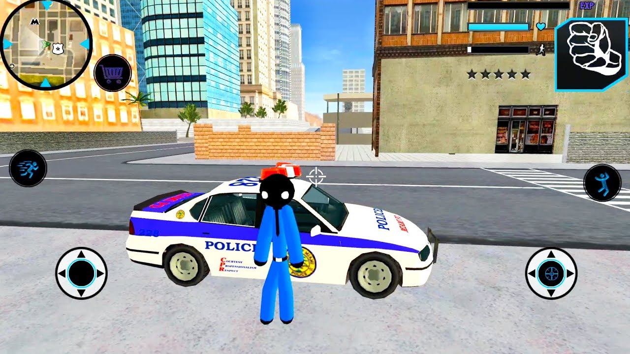 US Police Stickman City Hero 2 - Android Gameplay - YouTube