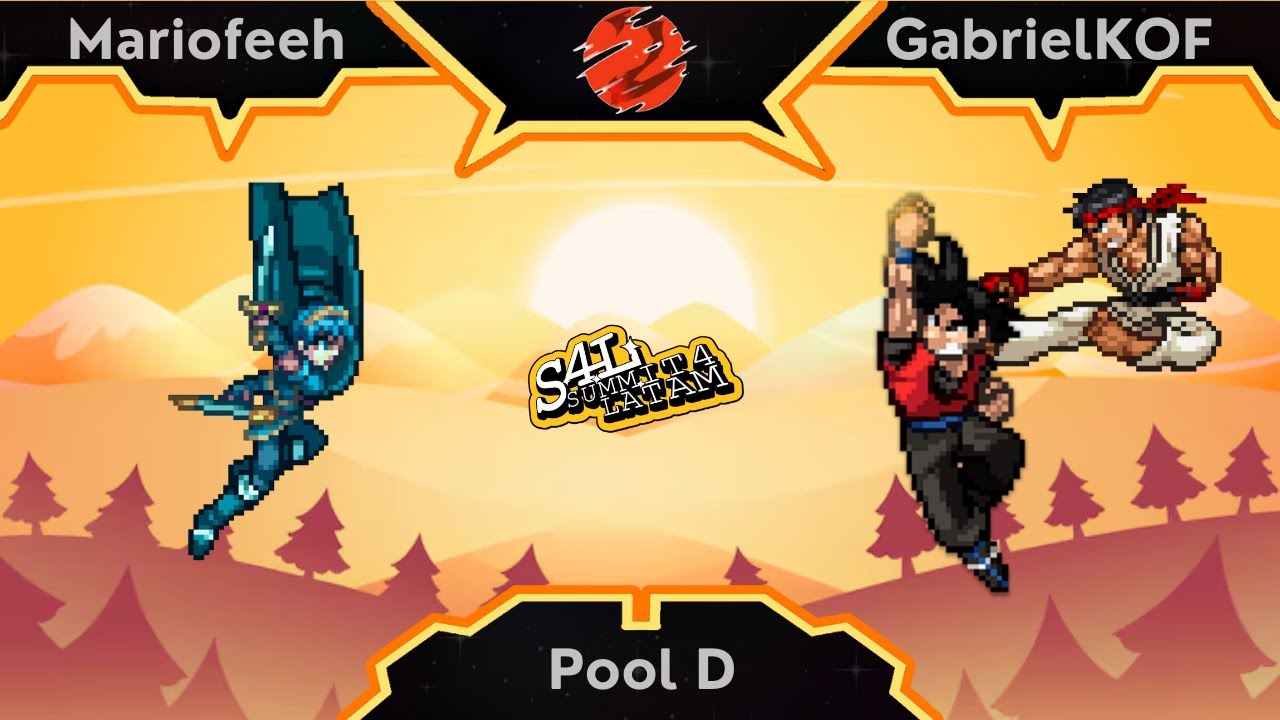Mariofeeh (Fox, Marth) vs Gabrielkof (Ryu) - Pool D - SSF2 Summit LATAM ...