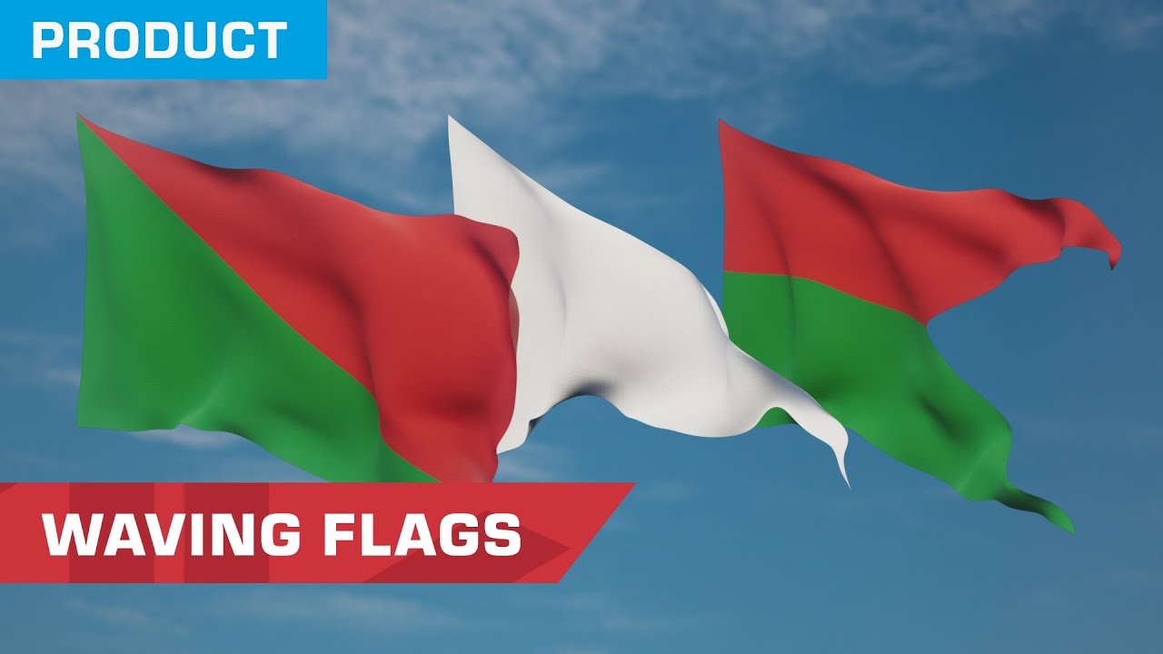 Waving Flags Stock Footage Now Available | ActionVFX - YouTube