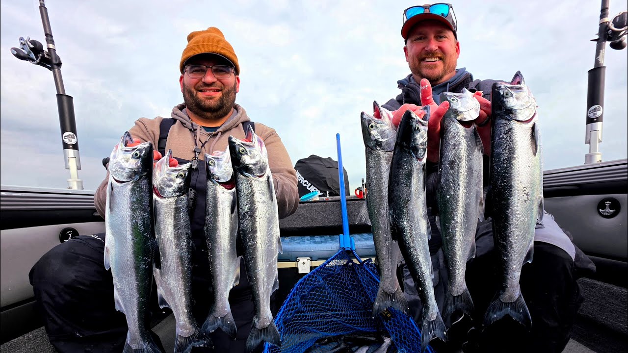 Lake Michigan COHO Salmon Season has Begun!!!...First Trip of the ...