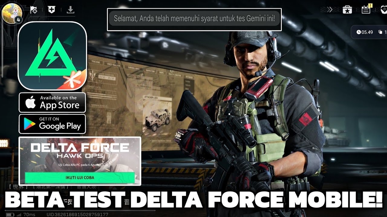 CARA DAPET AKSES BETA TEST DELTA FORCE MOBILE TENCENT! DELTA FORCE HAWK ...
