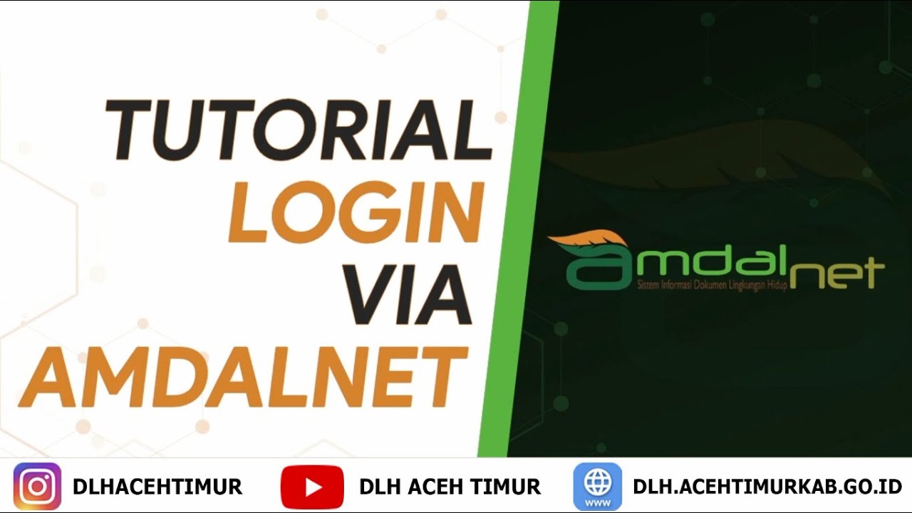 TUTORIAL LOGIN DI AMDALNET - YouTube