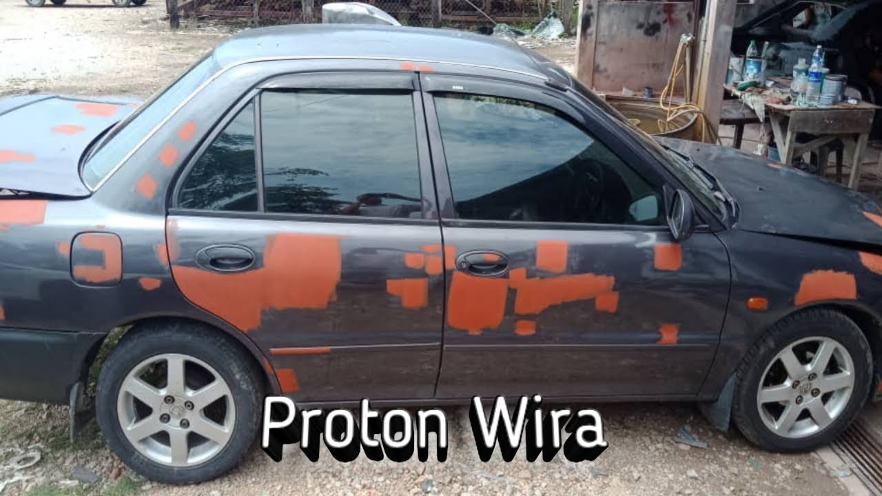 PROTON WIRA DI PERBAHARUI ( WARNA DARK GREY) - YouTube