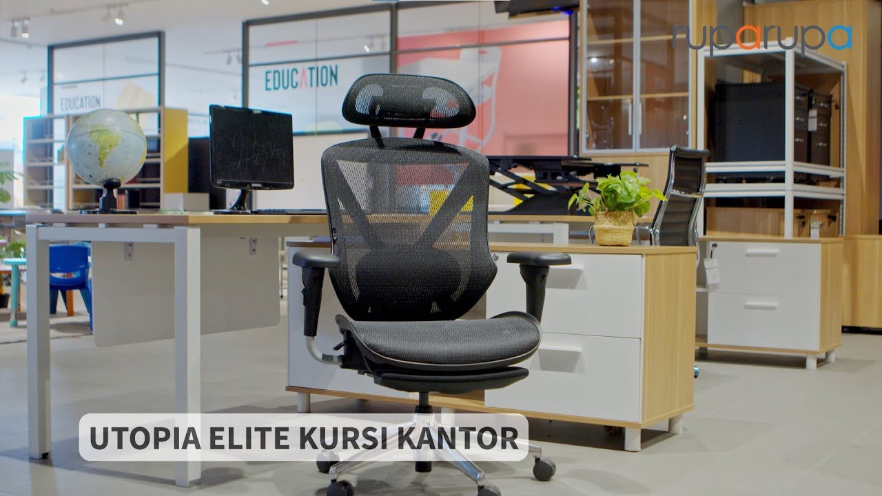Utopia Elite Kursi Kantor Sandaran Tinggi - YouTube