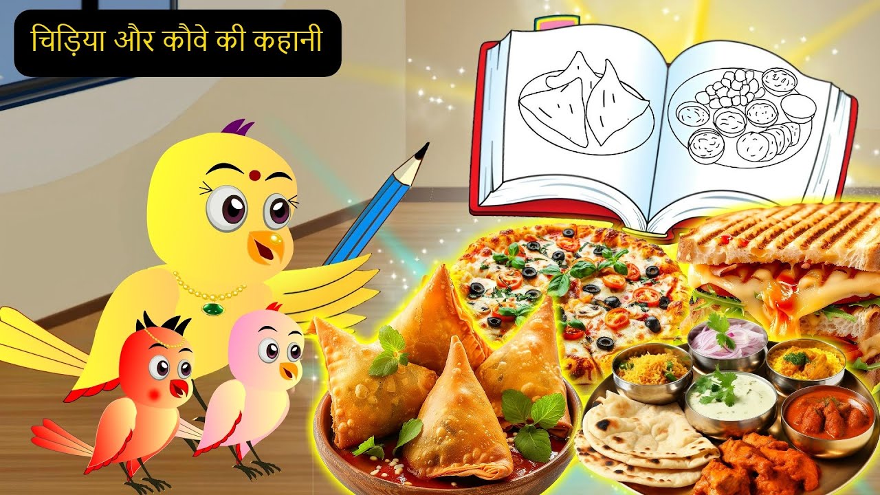 फ़्रेंच फ़्रीज़ वाले की सफलता | Rano Chidiya Kahani| Chidiya Cartoon ...