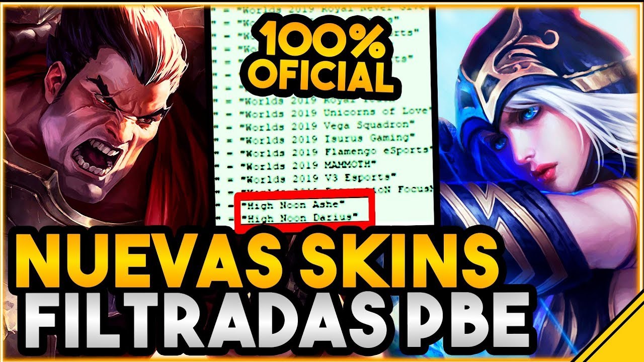 🤠 NUEVAS SKINS ASHE y DARIUS FORAJIDO 🤠 FILTRADAS LoL Jota - YouTube