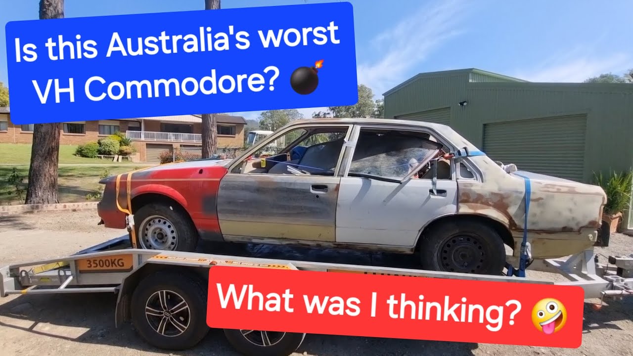 VH Commodore factory V8 shed find basket case - YouTube
