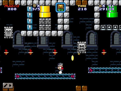Eric's Super Mario Construct Levels: Conveyor Castle - YouTube