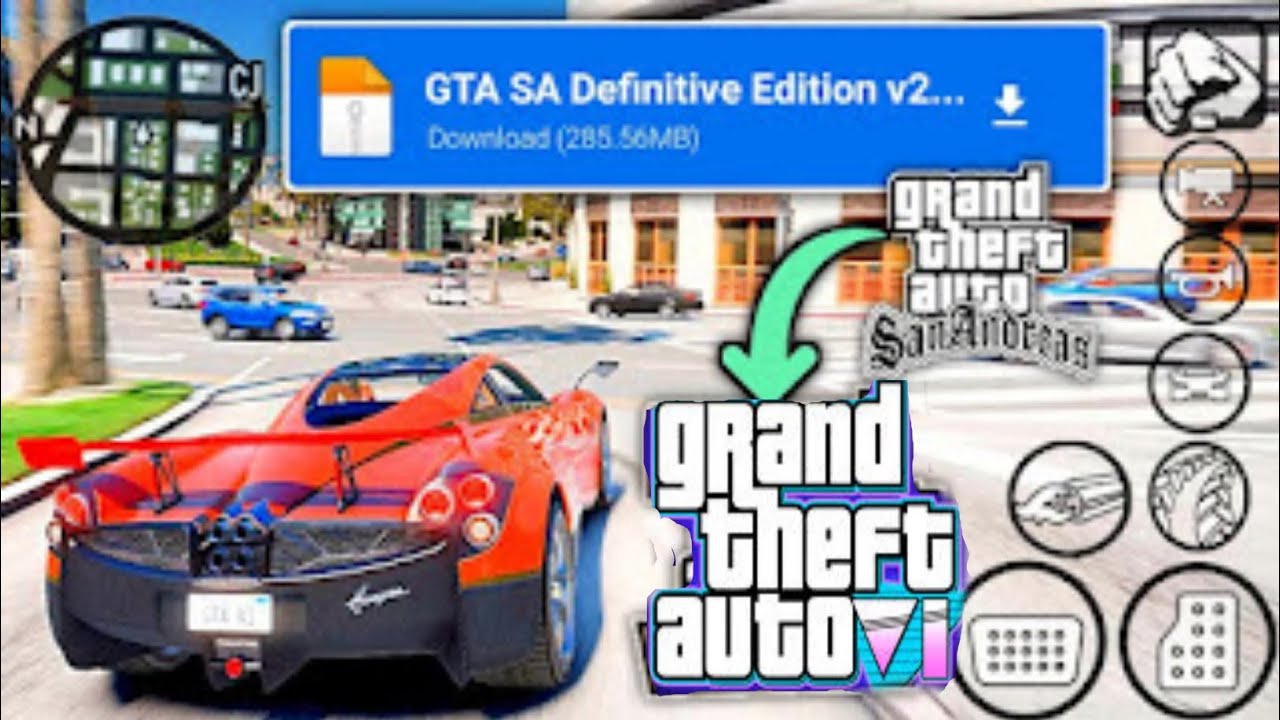 GTA 6 MOD FOR GTA SAN ANDREAS ANDROID 🥵||gta 6 graphics mod|| gta san ...