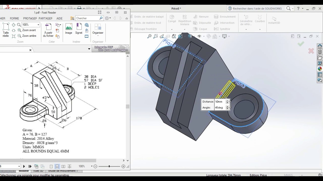 formation solidworks # Exercice 13 - YouTube