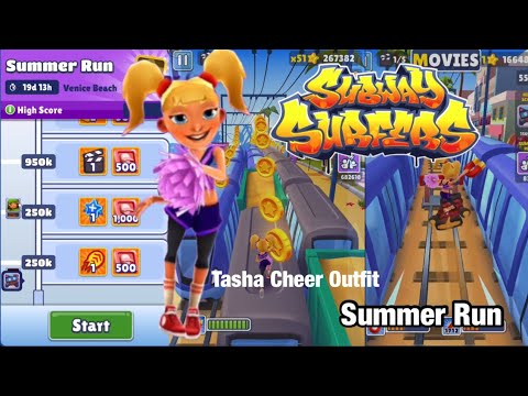 Subway Surfers Summer Run Gameplay Subway Surfers Tasha Cheer Outfit ...
