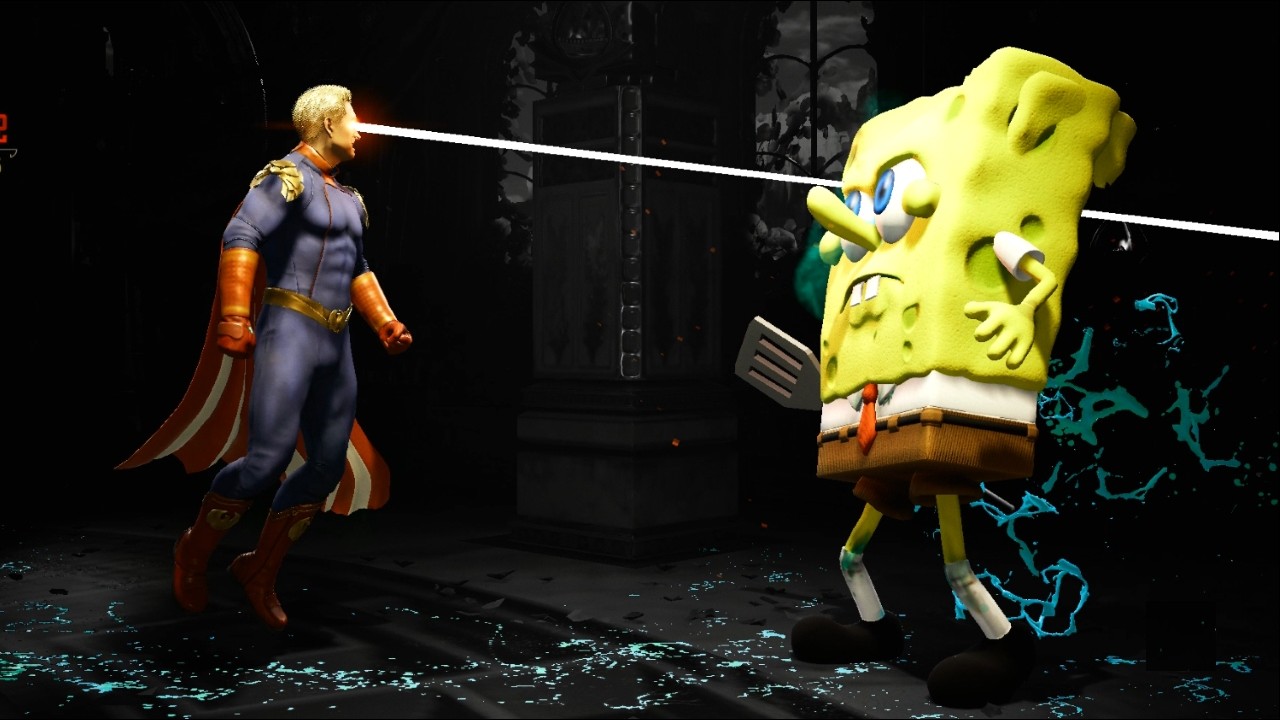 Homelander Laser Eyes Supercut SpongeBob - YouTube