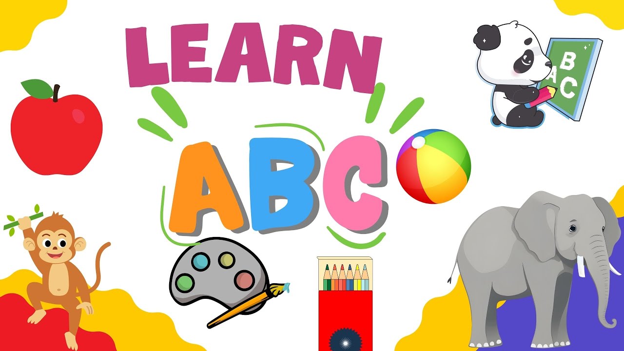 Learn ABCD for Kids | A for Apple, B for Ball | Colorful ABC Learning ...