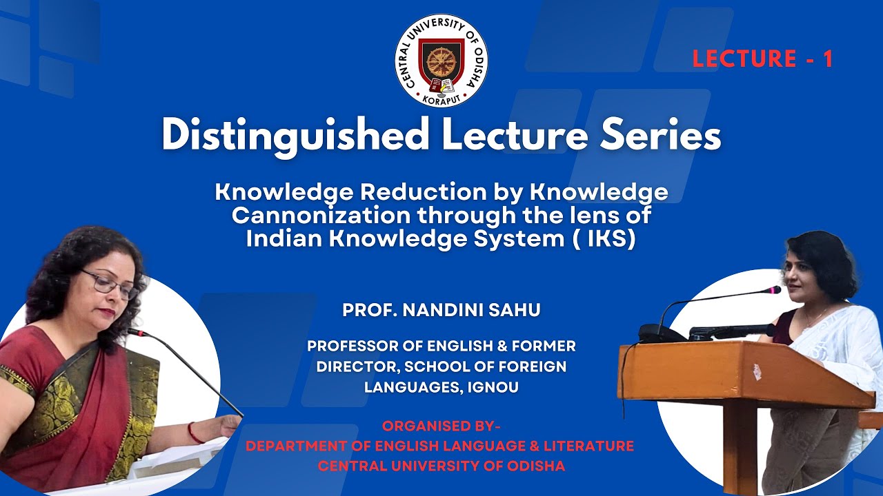 Distinguished Lecture Series II Lecture 1 by Prof. Nandini Sahu II 04 ...