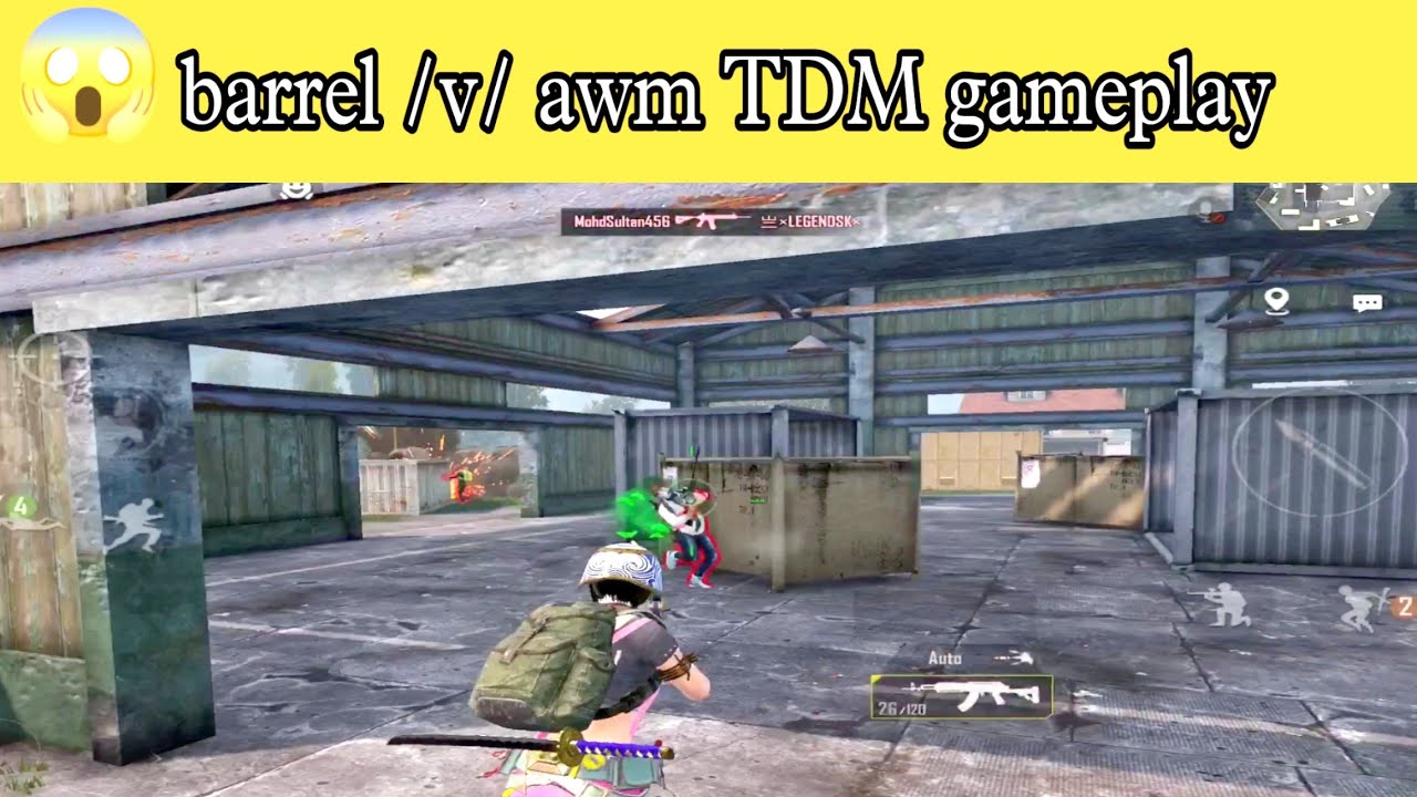 barrel /v/ awm TDM gameplay 😱🥰 - YouTube