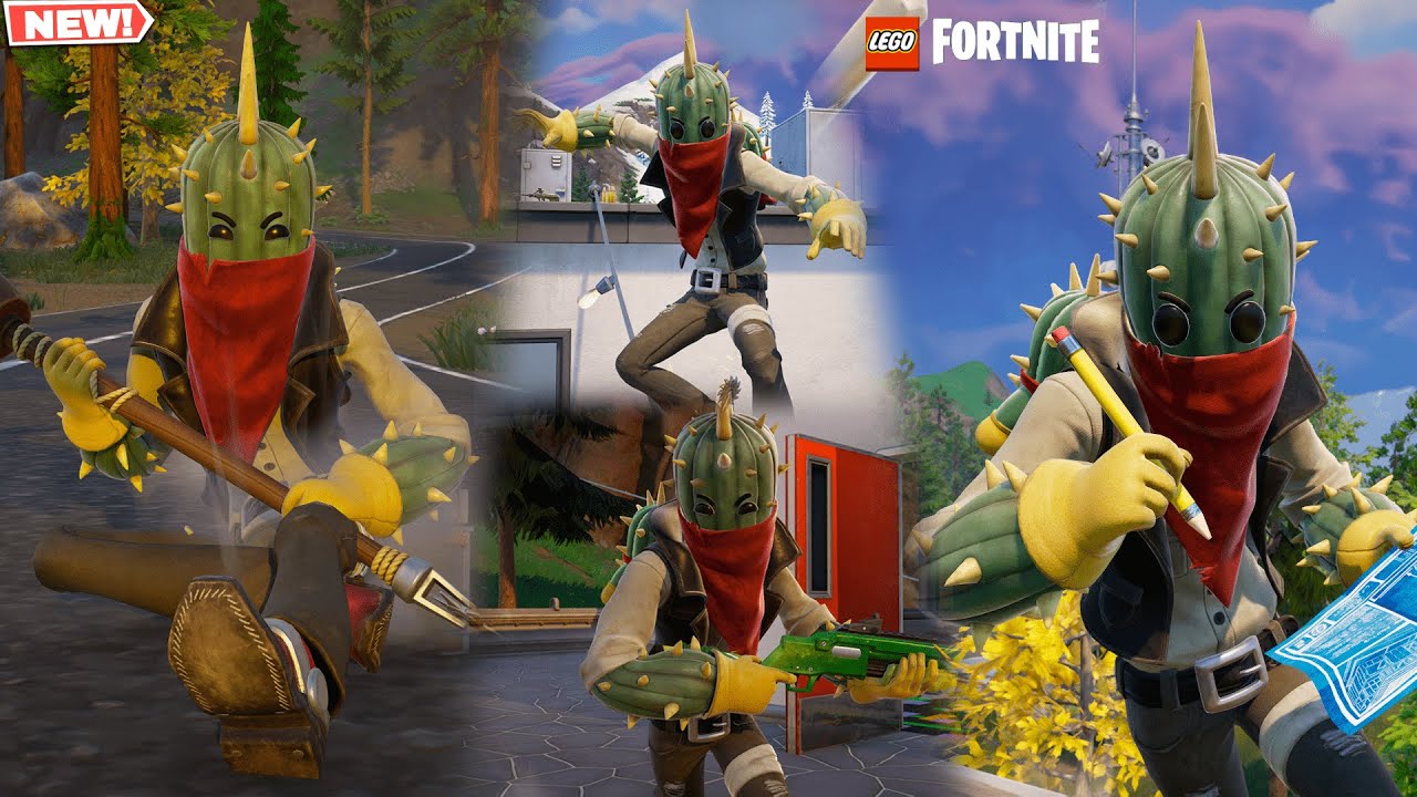 Fortnite XERICK Skin GAMEPLAY! 🥒(LEGO Fortnite Starter Pack Outfit ...