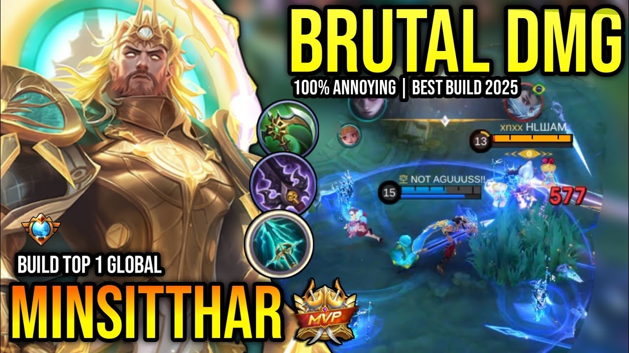 MINSITTHAR BEST BUILD 2025 | BUILD TOP 1 GLOBAL MINSITTHAR GAMEPLAY ...