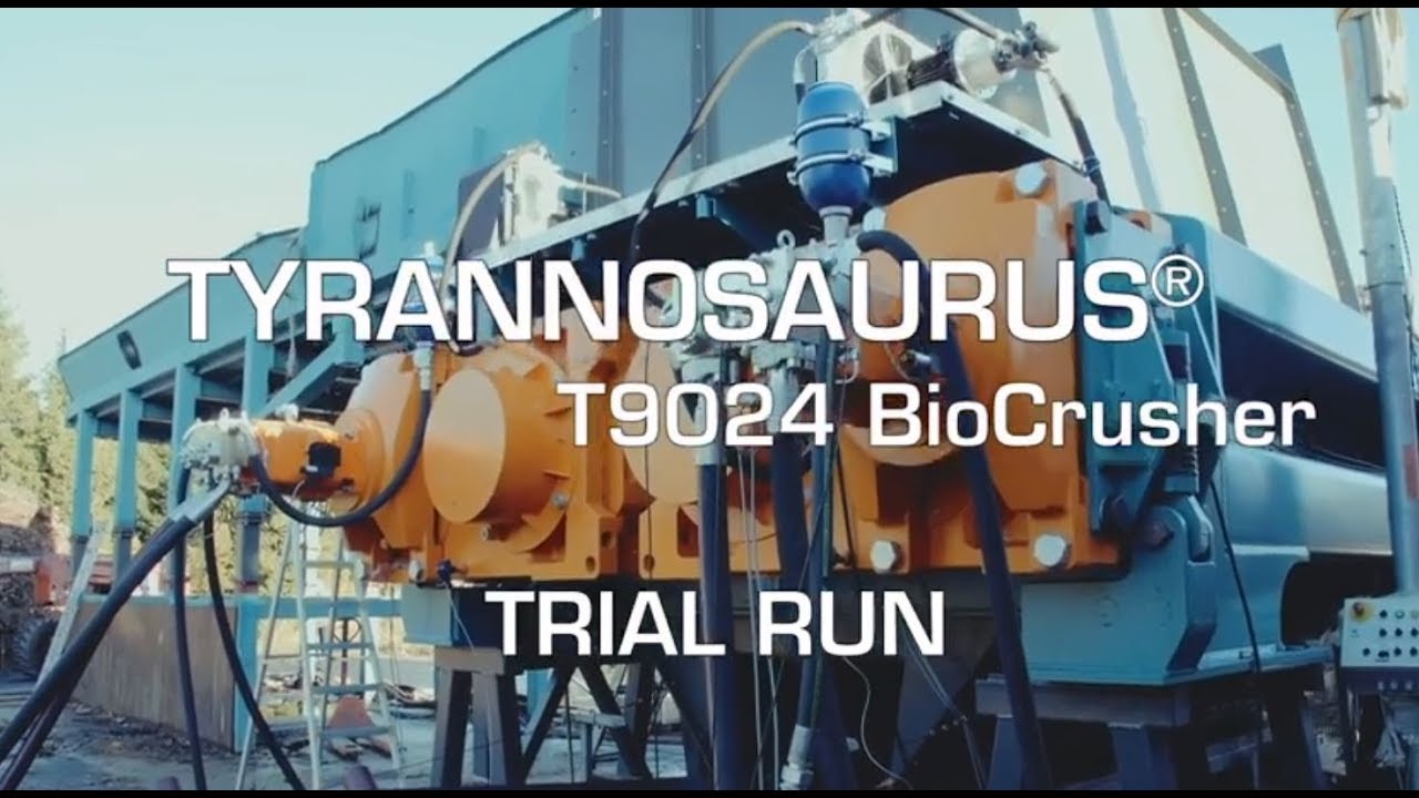 BMH Technology TYRANNOSAURUS® BioCrusher Trial Run - YouTube