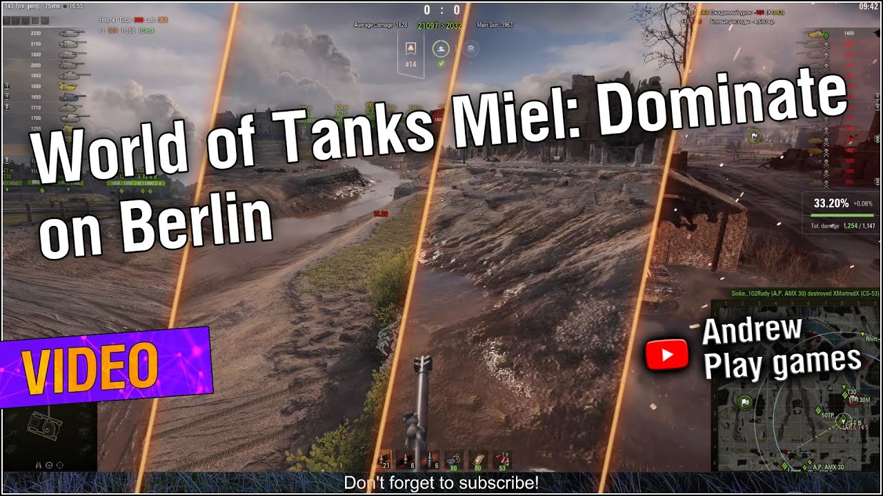 World of Tanks Miel: Dominate on Berlin #worldoftanks #wot # ...