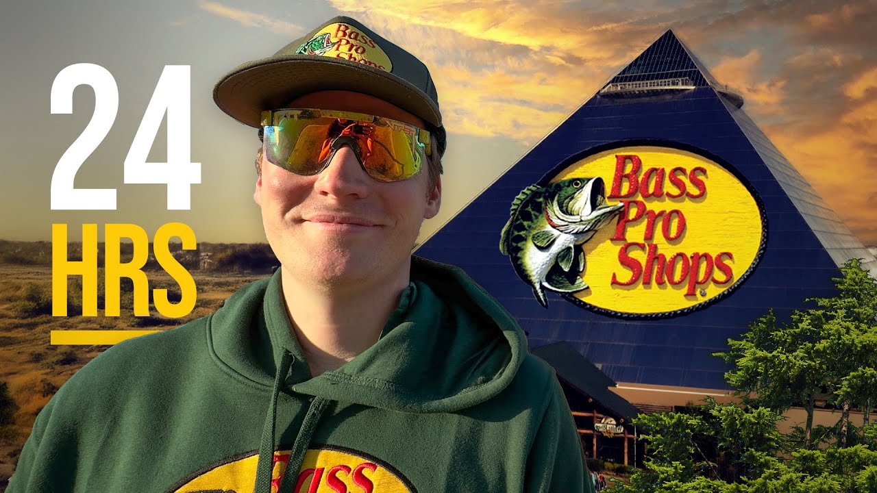 I Spent 24 Hours In The Bass Pro Shops Pyramid - YouTube