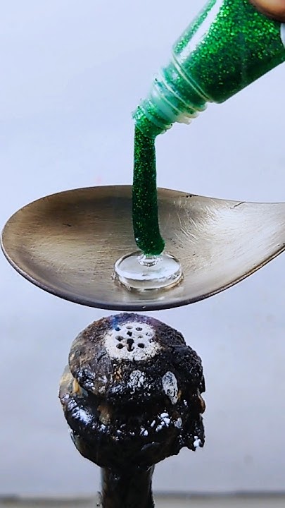 Glitter vs hotspoon #experiment #satisfying #asmr - YouTube