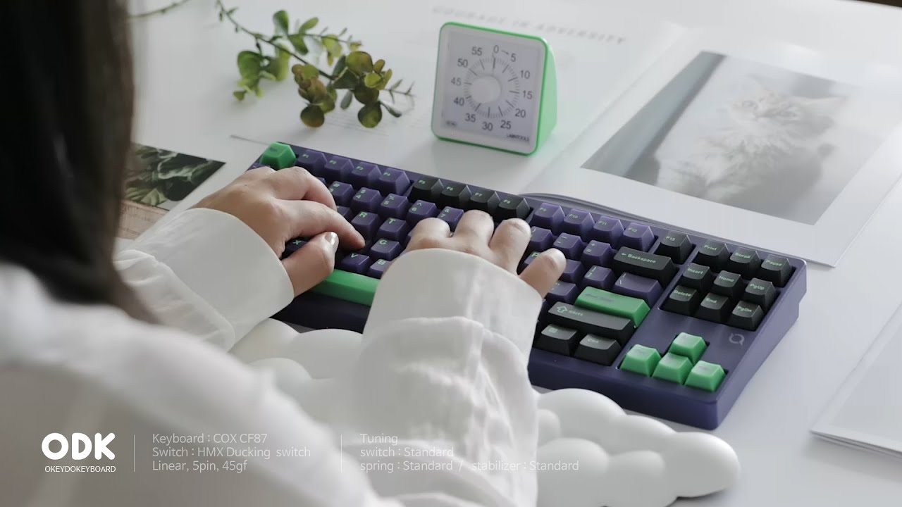 [😀키보드 나눔😀] 너의 알루미늄 키보드 취향은? 콕스 COX CF87 - YouTube