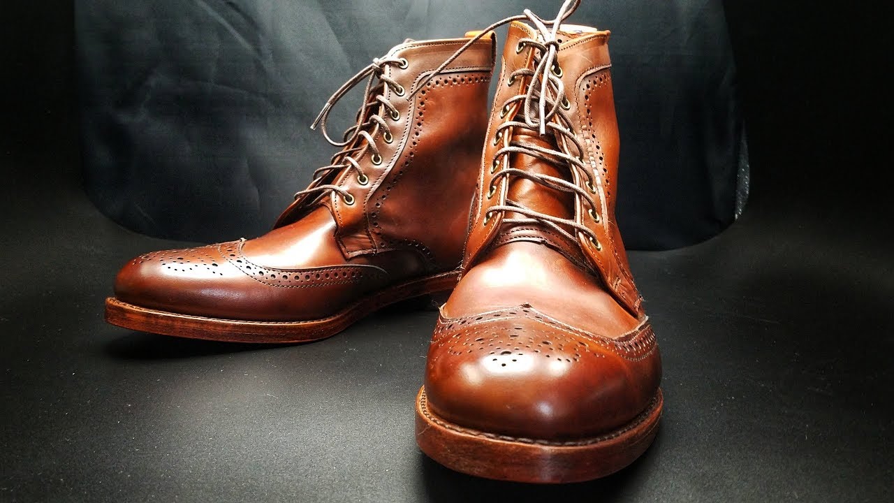 Allen Edmonds Dalton Wingtips - YouTube
