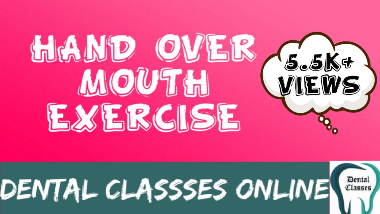Hand over mouth exercise/ HOME #PublicHealthDentistry #Pedodontics # ...