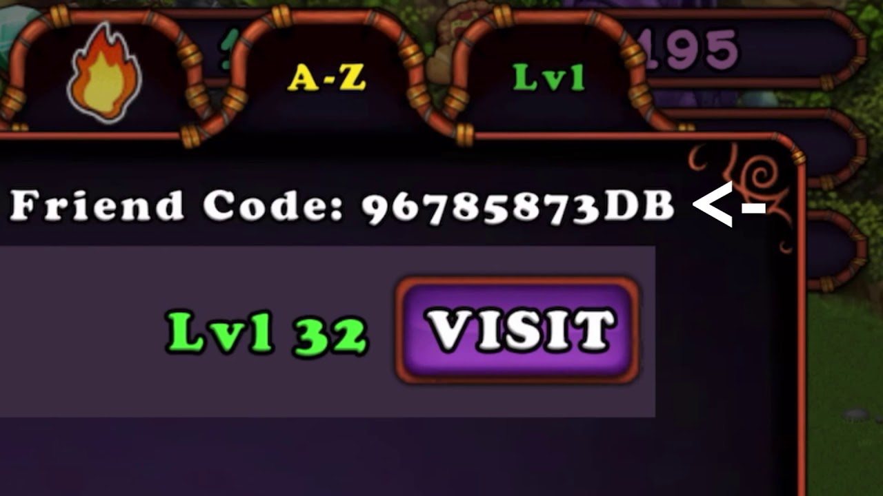 My singing monster friend code - YouTube