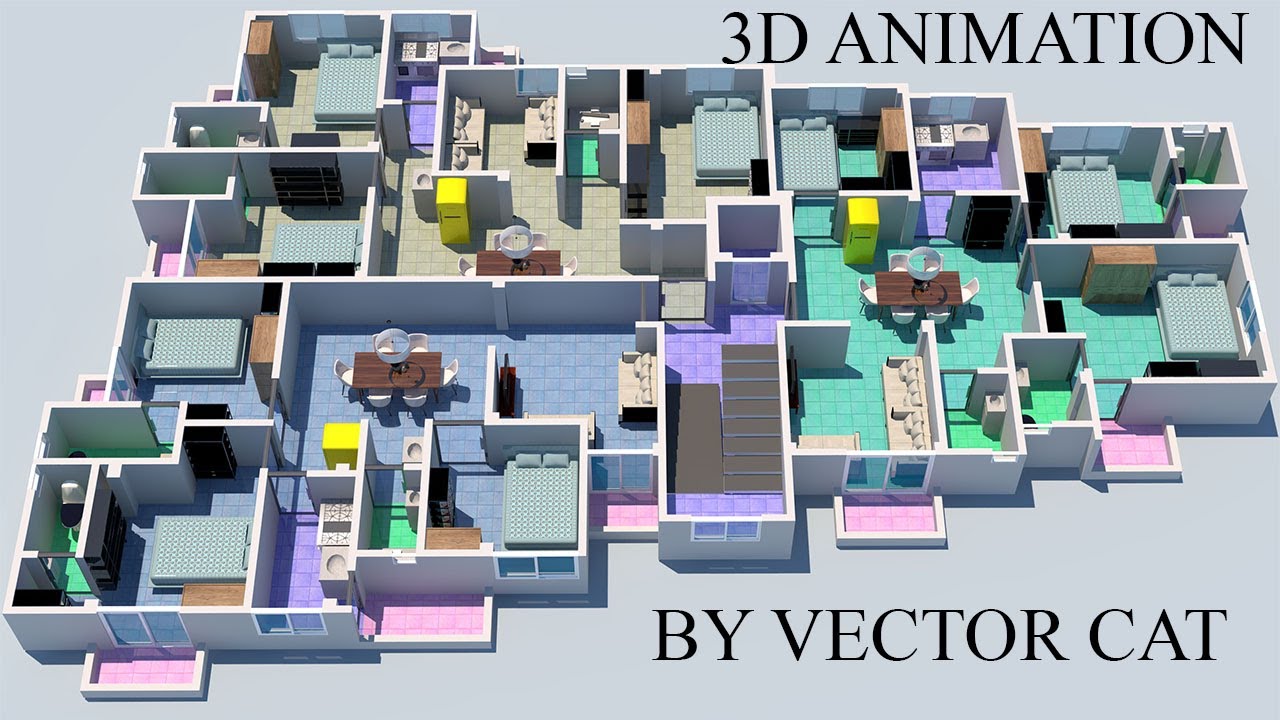 Interior 3d Animation by Vector Cat।Interior Design।Part 03 - YouTube