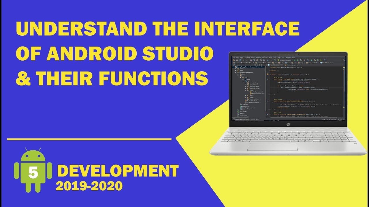 Android tutorial - 05 - Understand the Interface of Android Studio and ...
