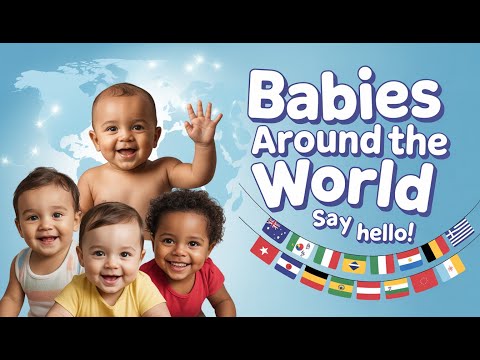 Babies Around the World Say Hello | 15 Countries Cutest First Greetings | Global Baby Compilation 🌍