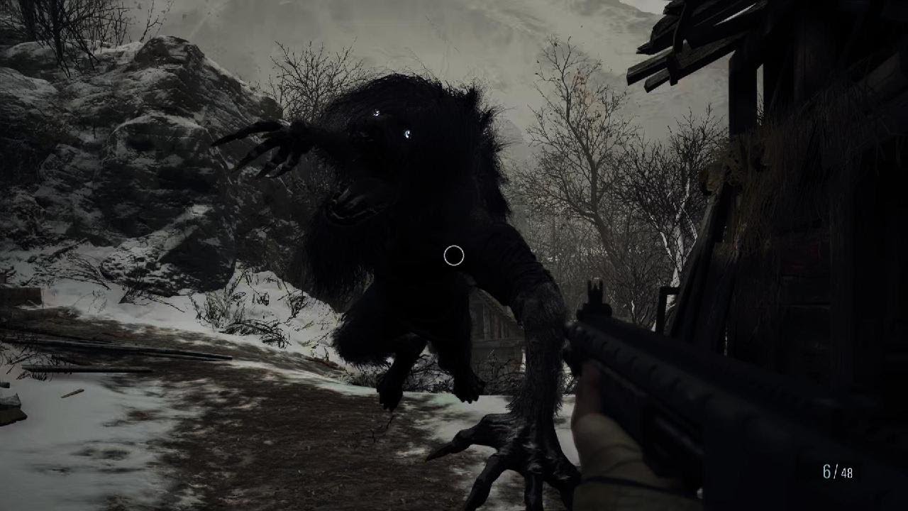 Resident Evil Village, Village of Shadows, Killing Varcolac using only ...