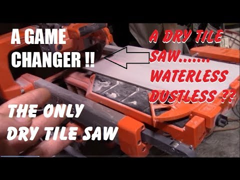 DRY and DUSTLESS TILE SAW - YouTube