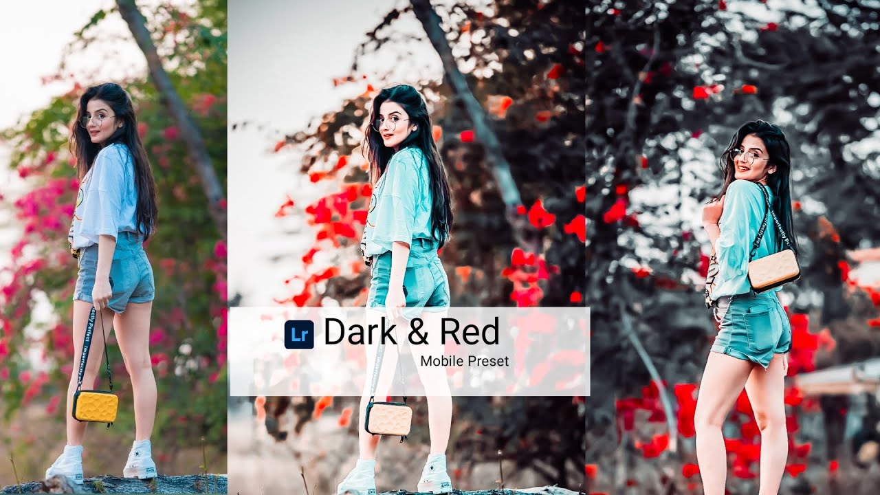 Red & Black Tone - Lightroom Mobile Preset | Dark Red Tone Preset ...