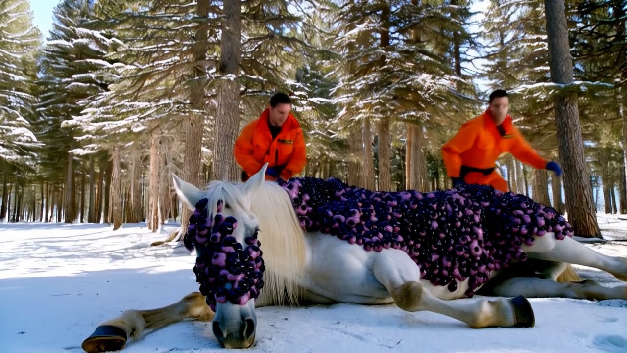 Rescue Story: Smart Foal Finds Rescuer Mother Horse Infested With ...