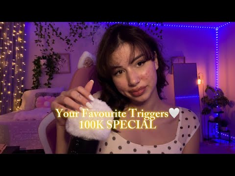 ASMR | Subscribers Favourite Triggers (100K Special) 🤍