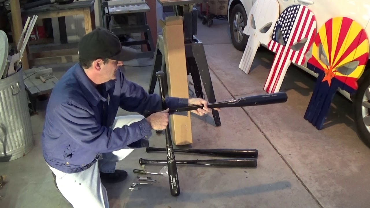 Baseball Bat Bench Assembly Part 1 - YouTube