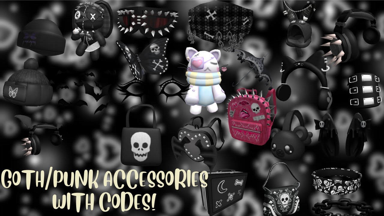 AESTHETIC GOTH/PUNK ACCESSORIES WITH CODES! - YouTube