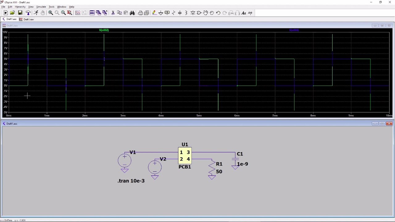 Maxwell matrix pcb simulation in LTSpice - YouTube