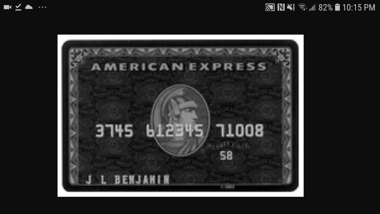 CENTURION CARD from American Express - YouTube