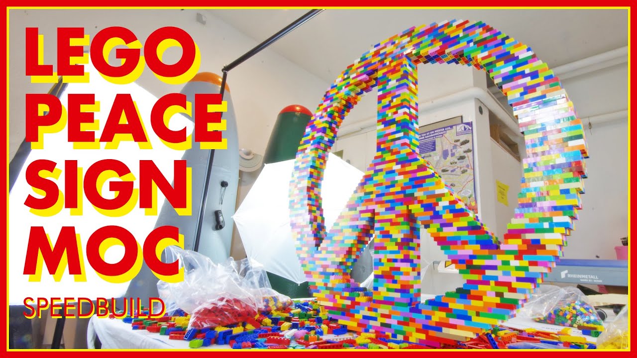 LEGO PEACE SIGN MOC 🧱☮ - Speedbuild - YouTube