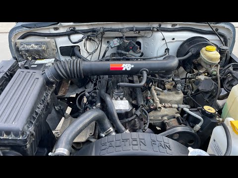 Jeep Wrangler TJ - Engine Bay Cleaning - YouTube