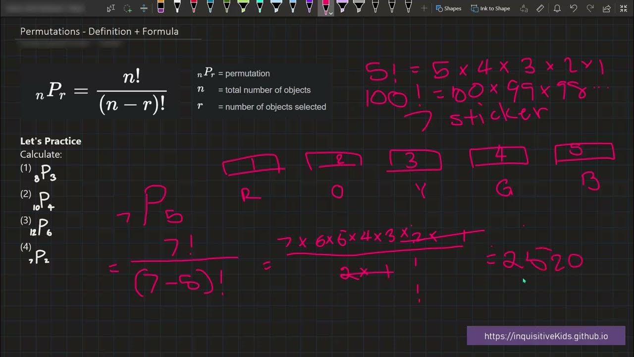 AMC8 Course | Permutations | Definition and Formula - YouTube