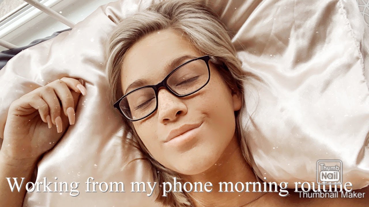 Working from my phone morning routine - YouTube