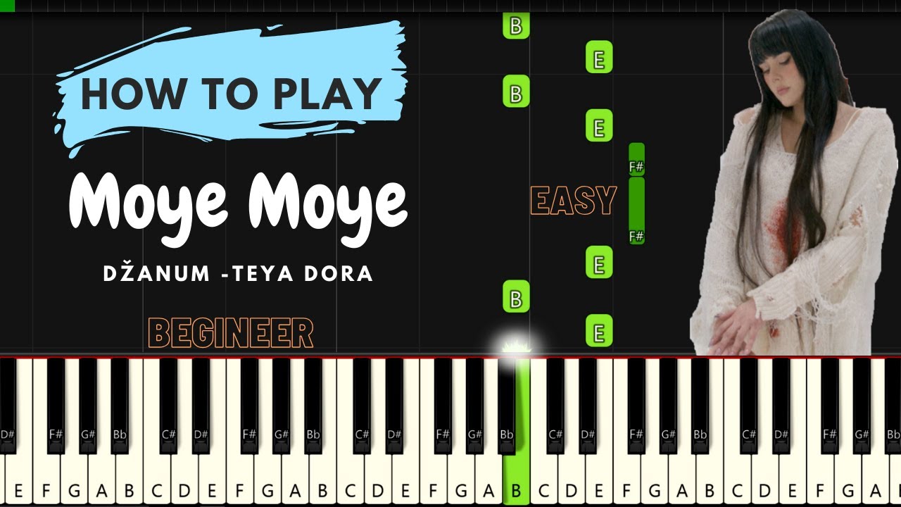 Dazanum-Moye More Piano lesson with Easy notes| Teya Dora - YouTube