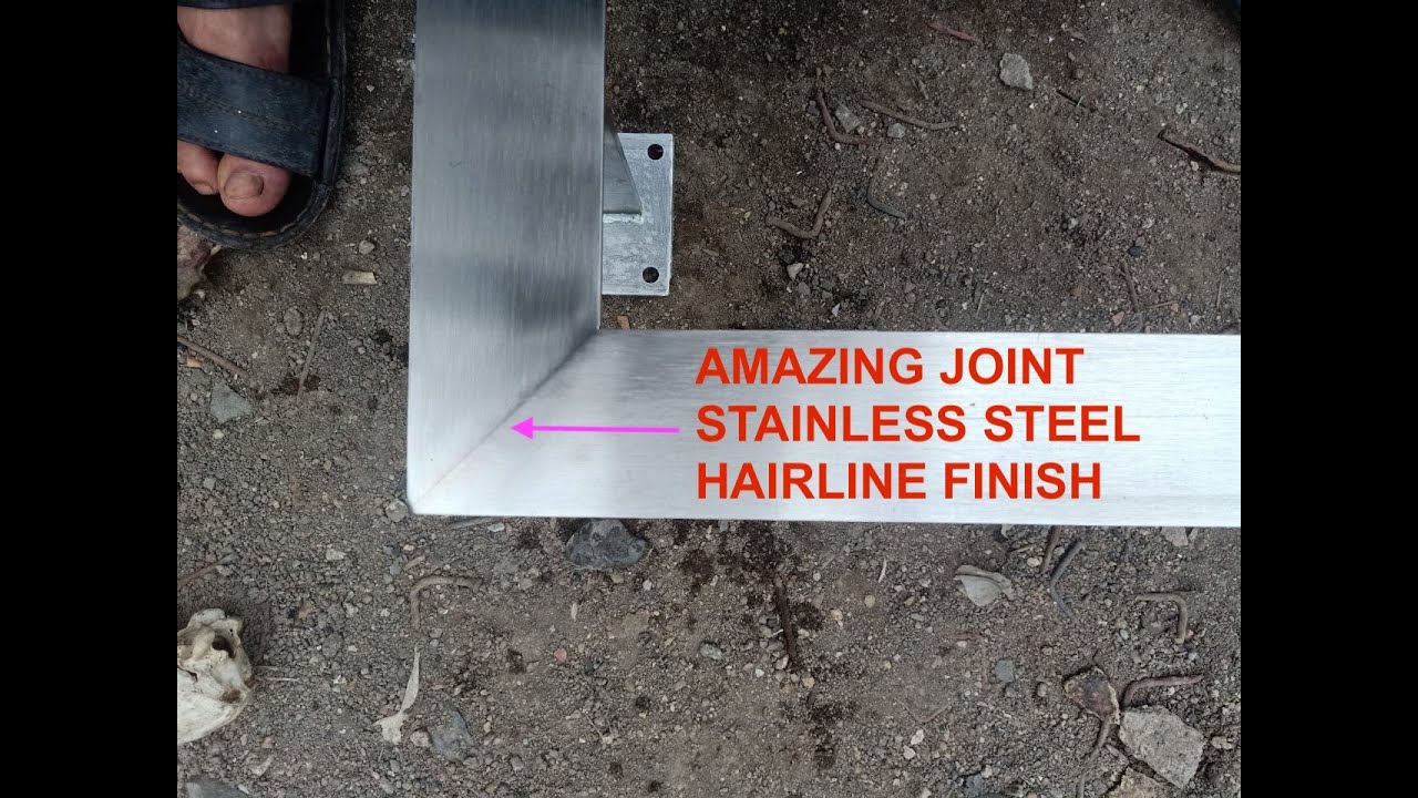 How to connect corner stainless steel hairline finish- AMAZING WORKS ...