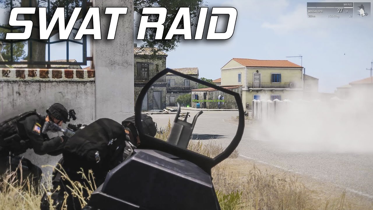 Arma 3 - Swat Team Raids Terrorist Ridden Town - YouTube