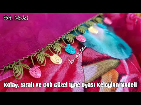 Kolay Sıralı ve Çok Güzel Bir İğne Oyası Modeli | 994. Model