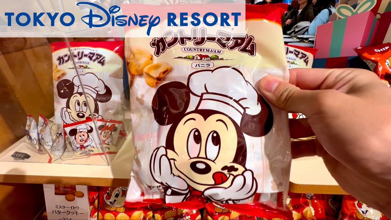 10 Disney Sweets & Snacks in Japan🐭🍬Tokyo Disney Souvenir Shop - YouTube